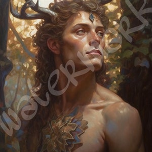 Cernunnos, Celtic Horned God of Wild Animals & the Forest, Male ...