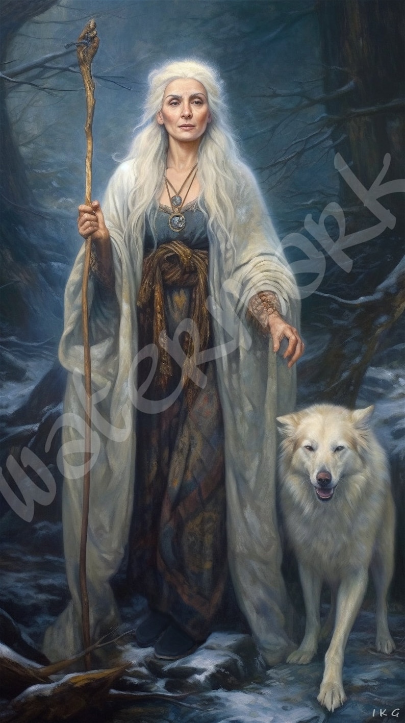 Winter Goddess Cailleach Beara Morana Crone Aspect Triple - Etsy
