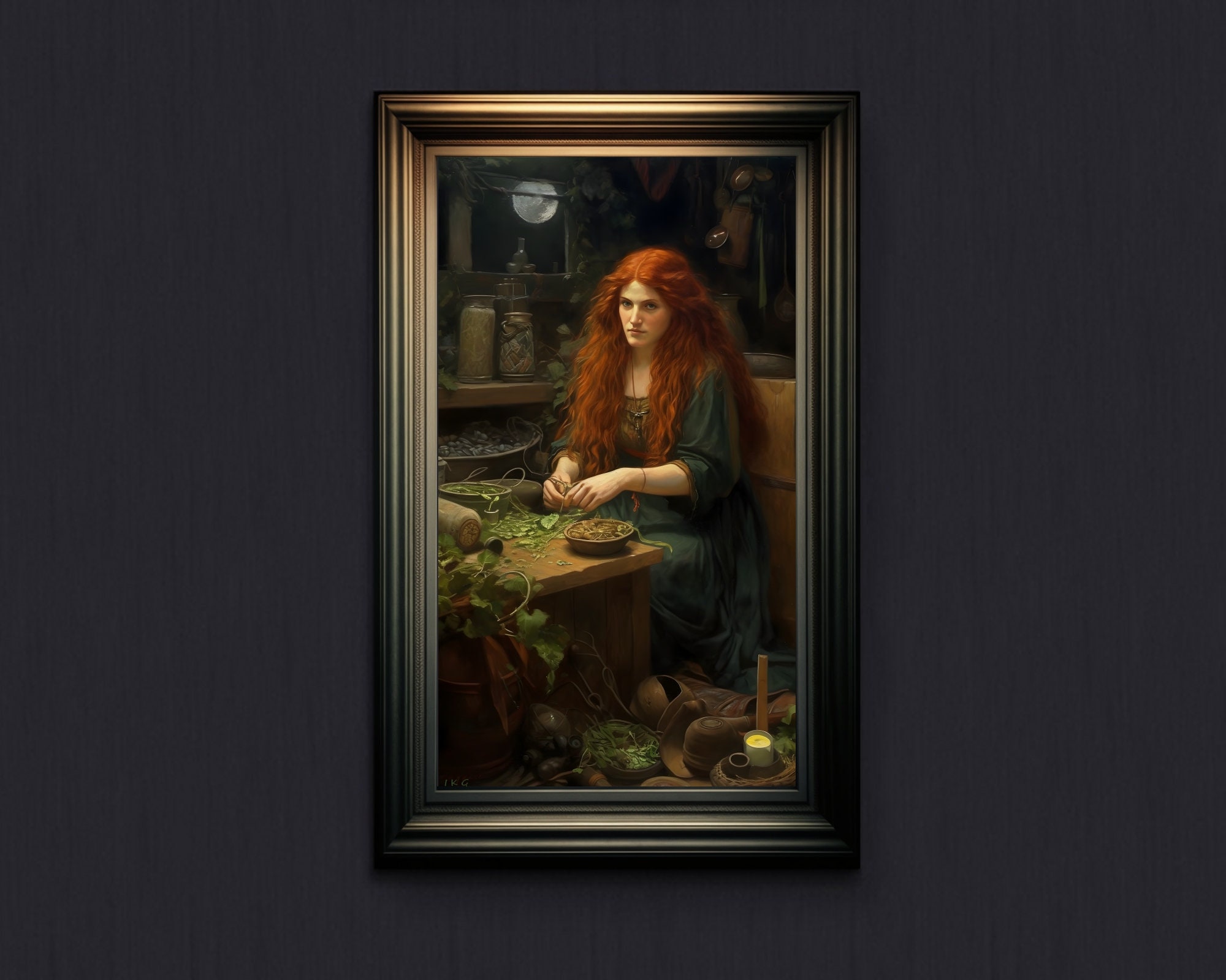 Airmed, Celtic Goddess of Healing and Herbalism, Original Art for Your ...