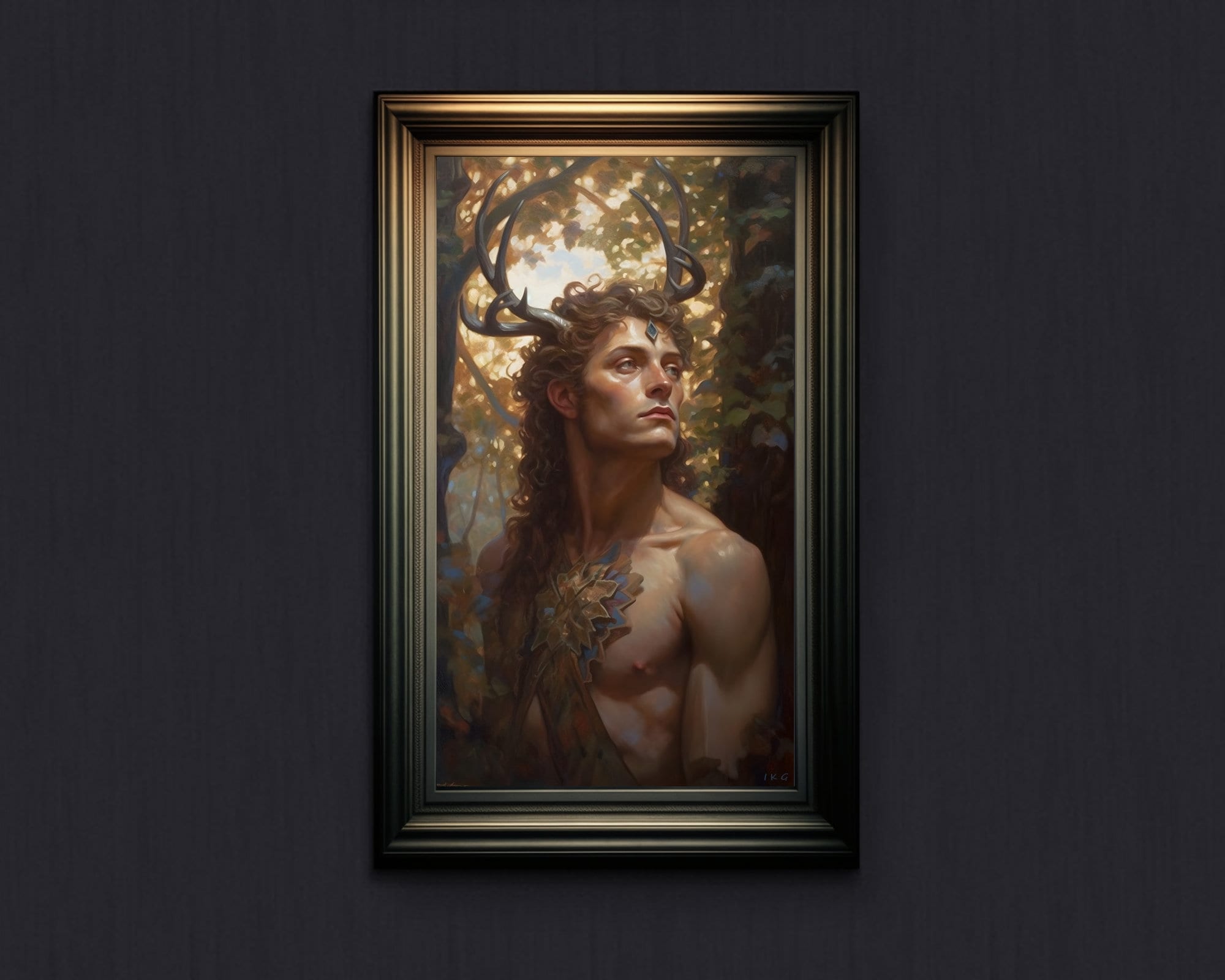 Cernunnos, Celtic Horned God of Wild Animals & the Forest, Male ...