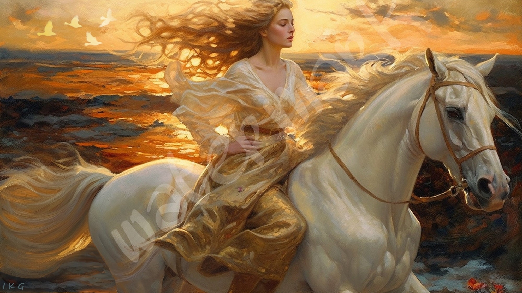 Rhiannon, Welsh Mythology Goddess, Horses Music and Healing, Celtic ...
