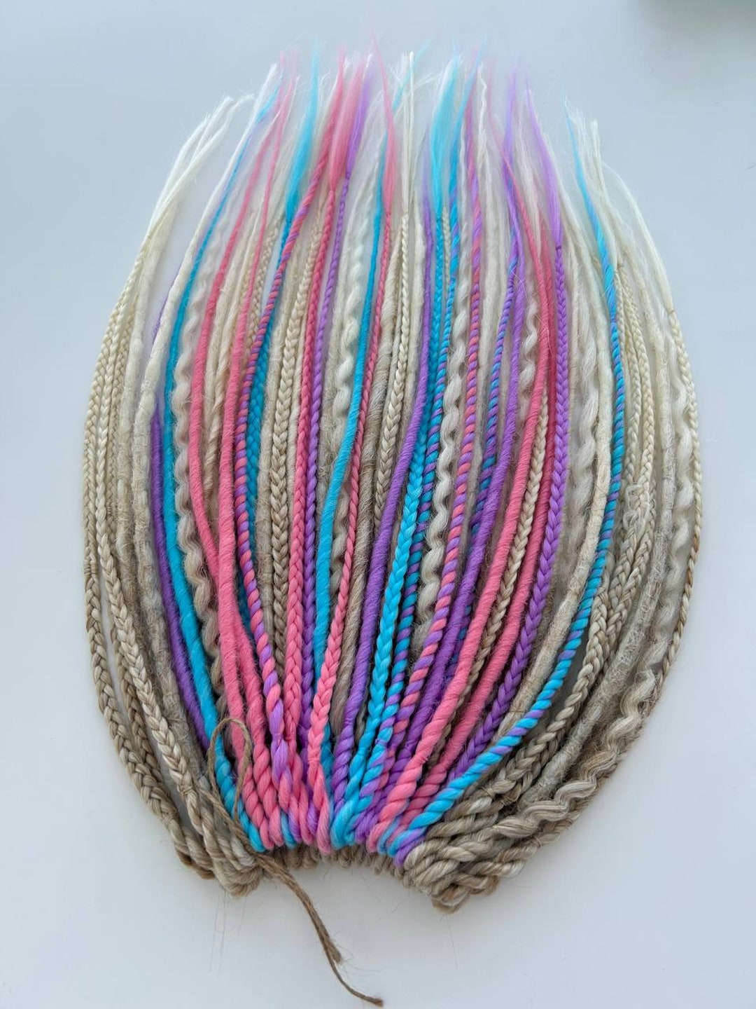 Synthetic Dreadlock Extensions, Double Ended Dread Extensions, Colored ...