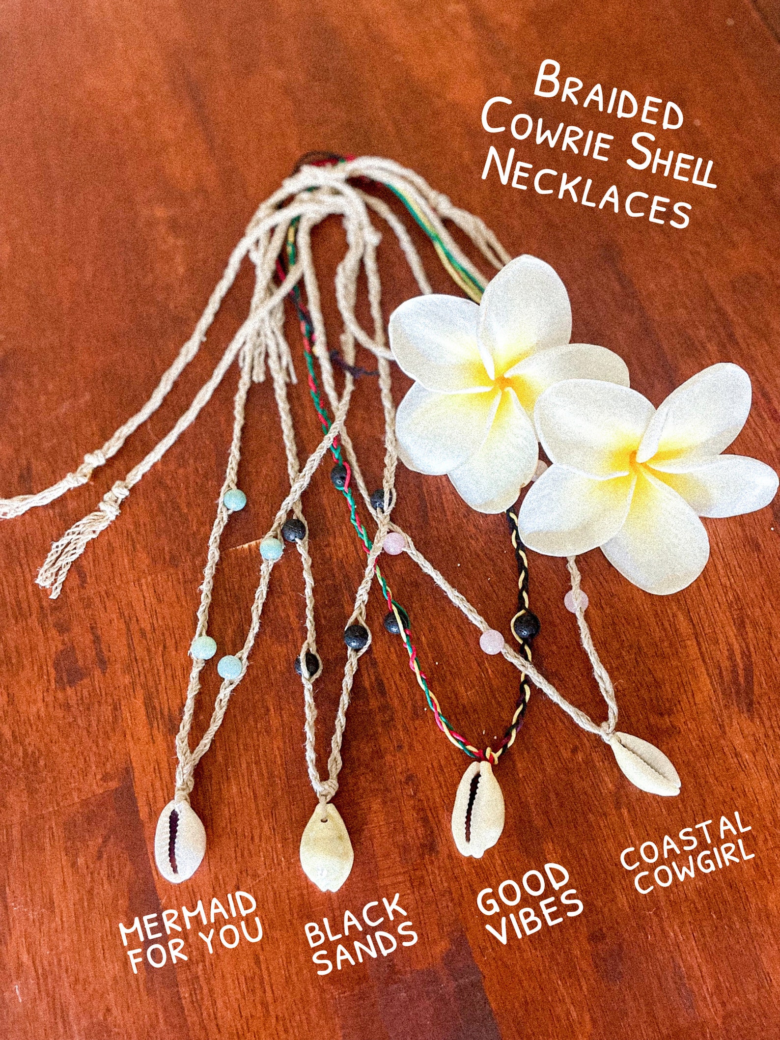 Braided Cowrie Shell Necklace - Etsy