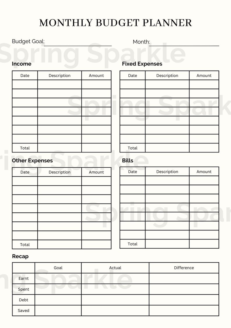 Ultimate Monthly Budget Planner: Comprehensive Organizer With Annual ...