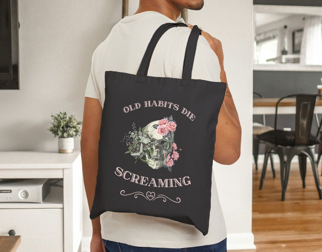 Old Habits Die Screaming Taylorswift Tote Bag Unique Gift for Swifties ...