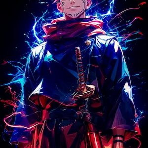 Sukuna, 4er Pack, Sukuna Art, Ryomen Sukuna, Ryomen Sukuna Art, King of ...