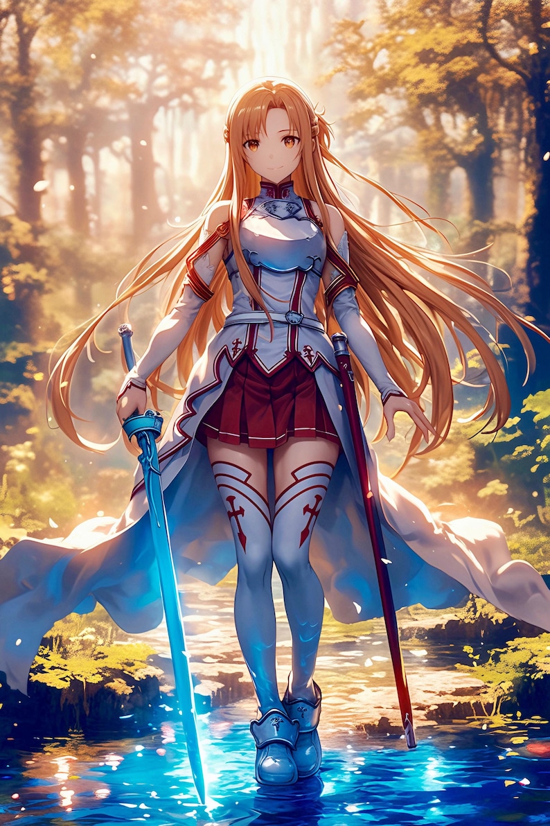 Asuna, Asuna Yuuki, Sword Art Online, Arte de Asuna, Fondo de pantalla ...