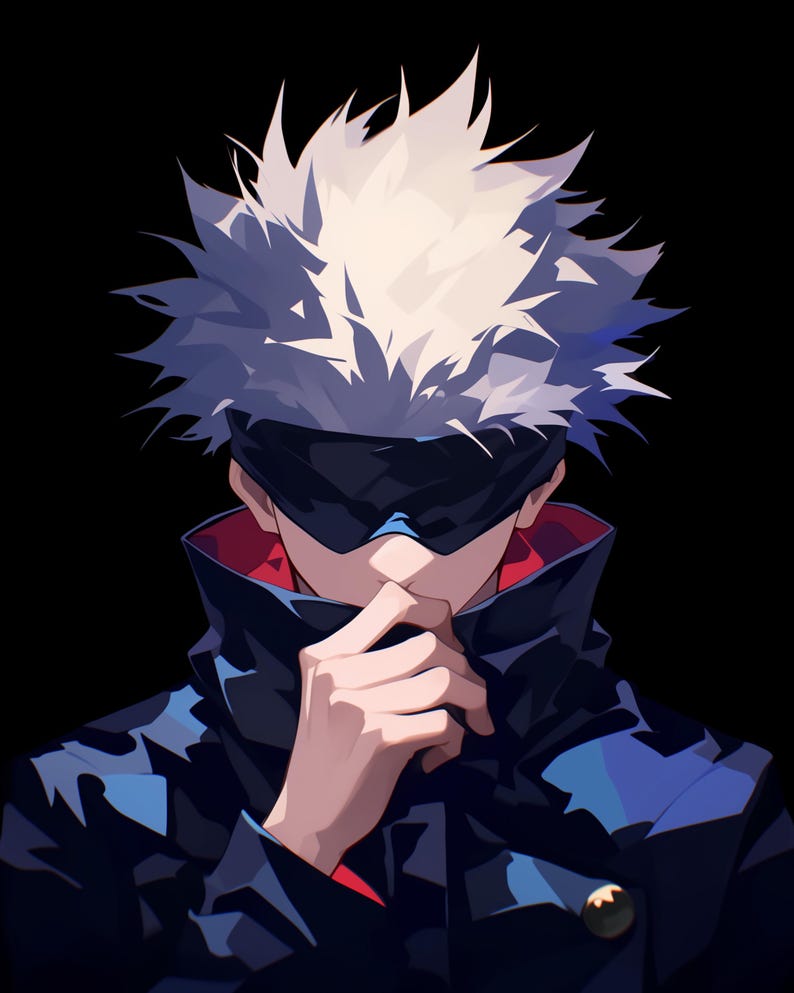 Gojo, Pack of 5, Gojo Satoru, Gojo Art, Gojo Satoru Art, Jujutsu Kaisen ...