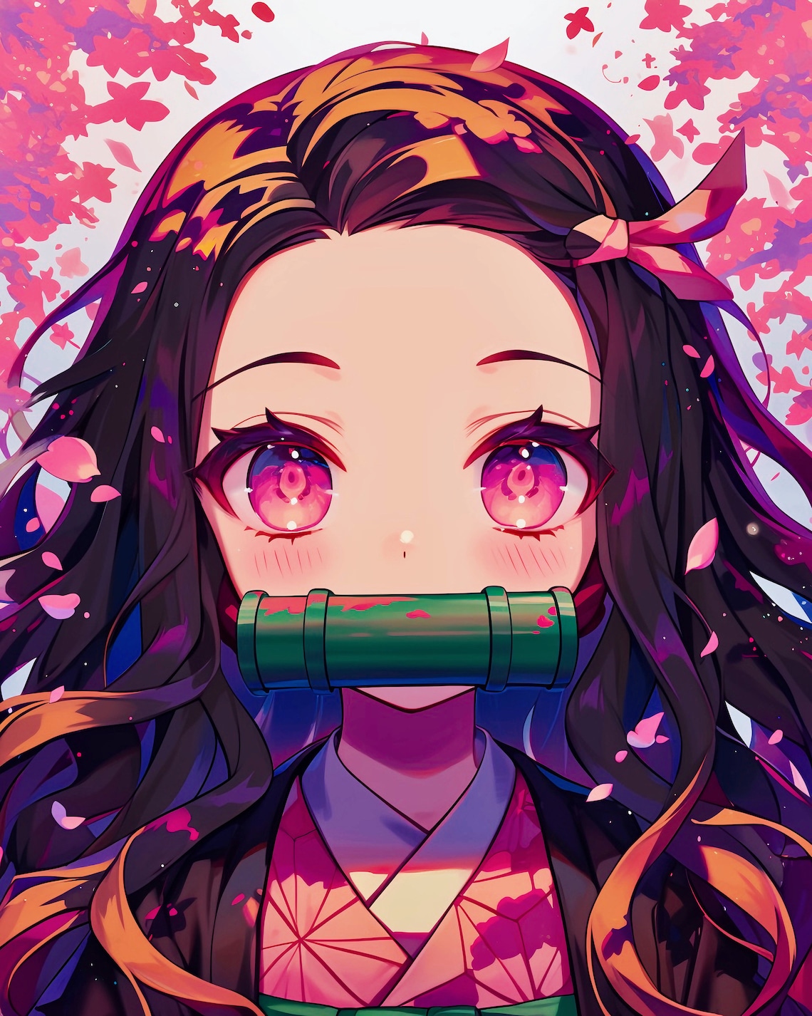 Nezuko, Pack of 4, Nezuko Art, Nezuko Kamado, Nezuko Kamado Art ...