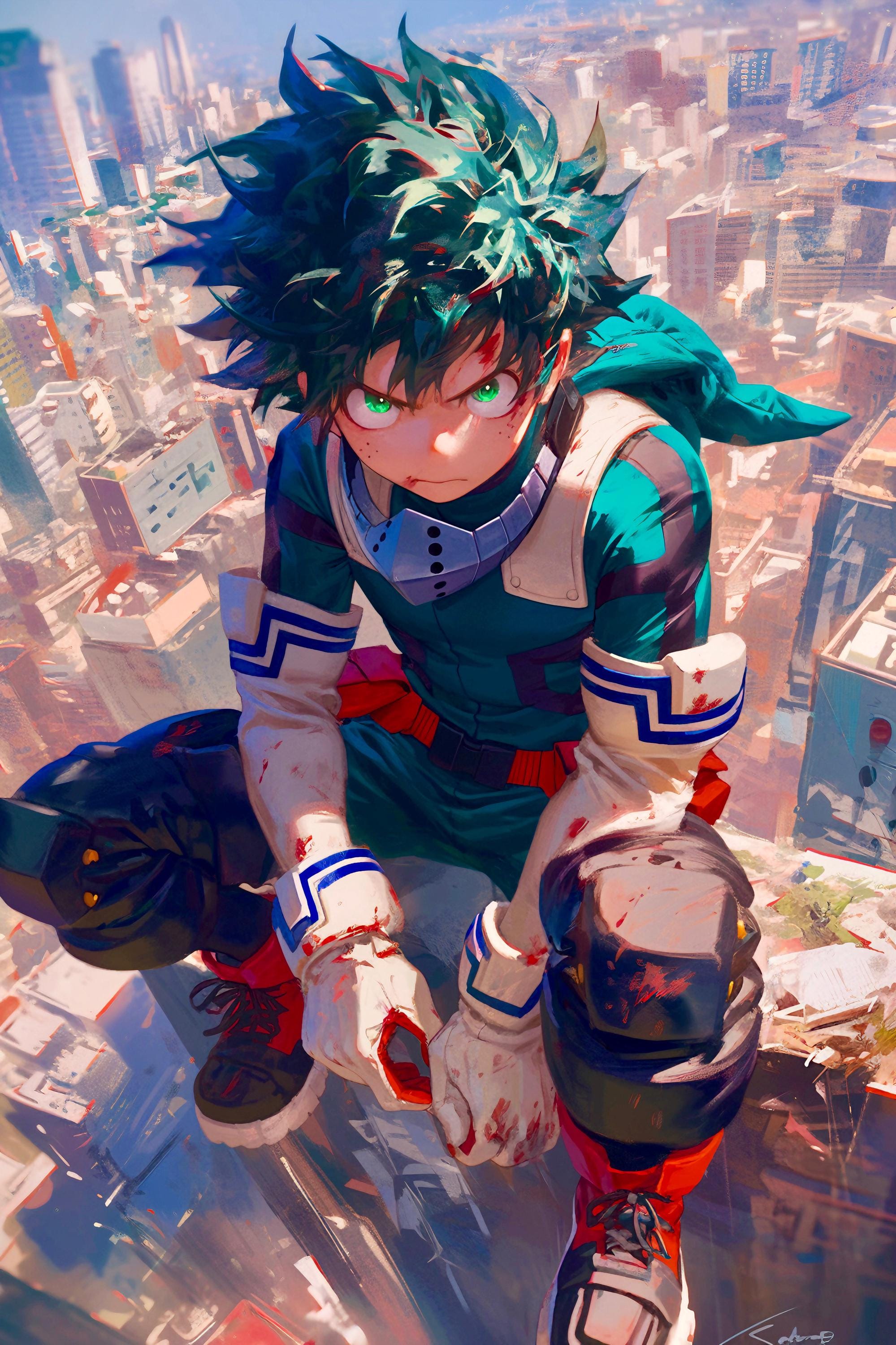 Deku, Izuku Midoriya, My Hero Academia, 4K Art, Deku Art, 4K Wallpaper ...