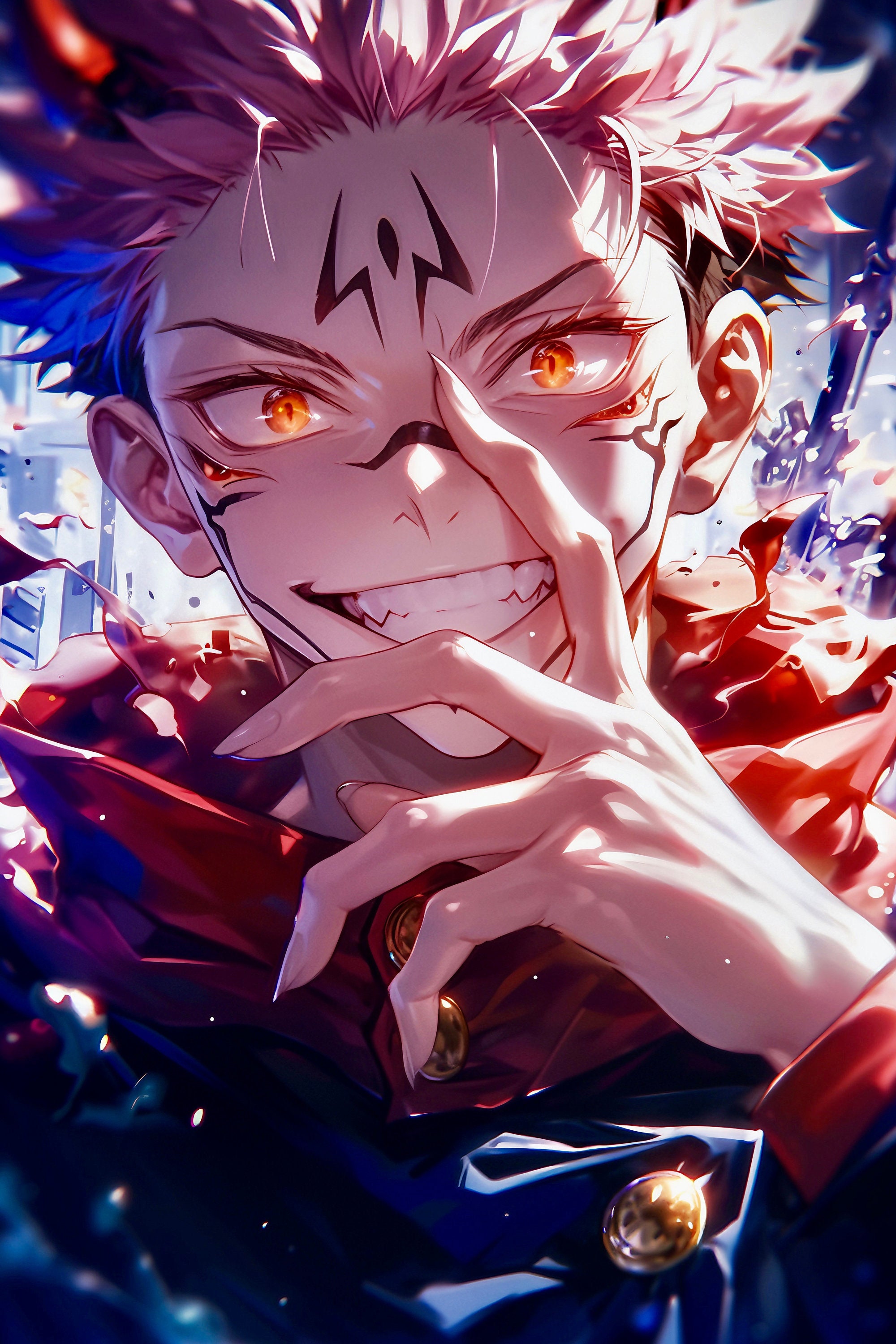 Sukuna, Pack of 4, Sukuna Art, Ryomen Sukuna, Ryomen Sukuna Art, King ...