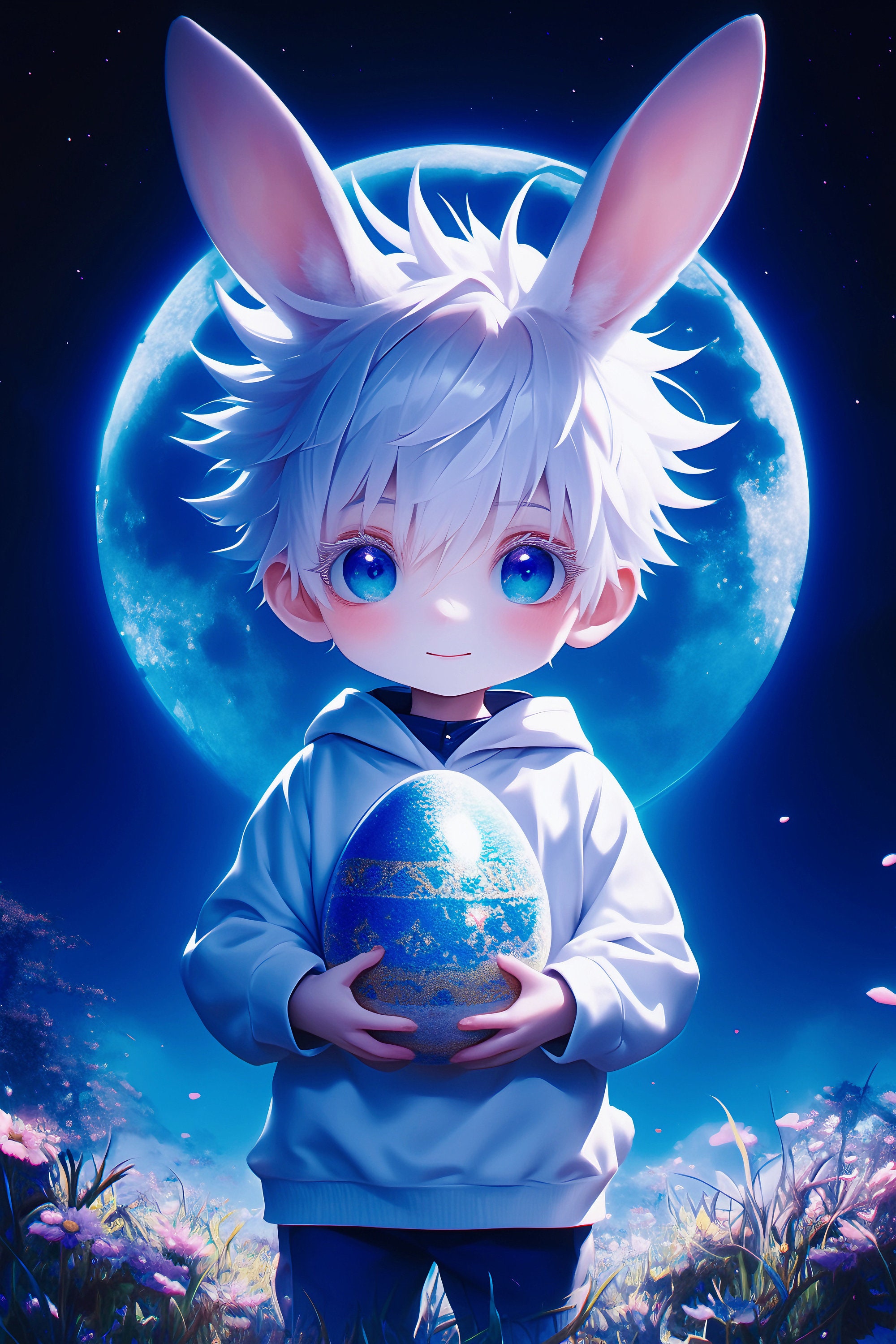 Gojo Pack Of 3 Gojo Satoru Gojo Art Chibi Gojo Cute Art Easter T Jujutsu Kaisen Art