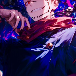 Sukuna Art Print Set: Jujutsu Kaisen King of Curses (4K Digital ...