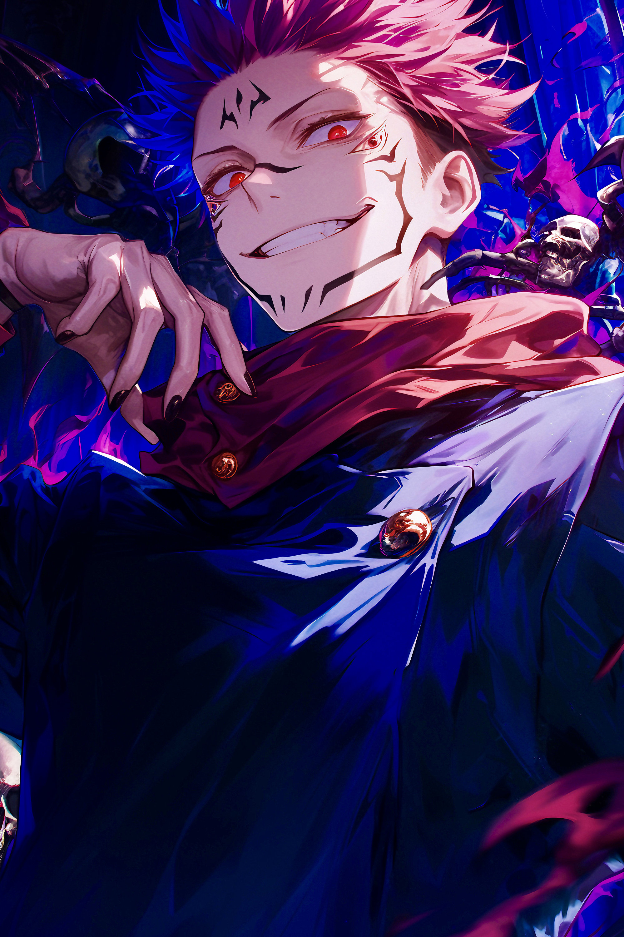 Sukuna, Pack of 4, Sukuna Art, Ryomen Sukuna, Ryomen Sukuna Art, King ...