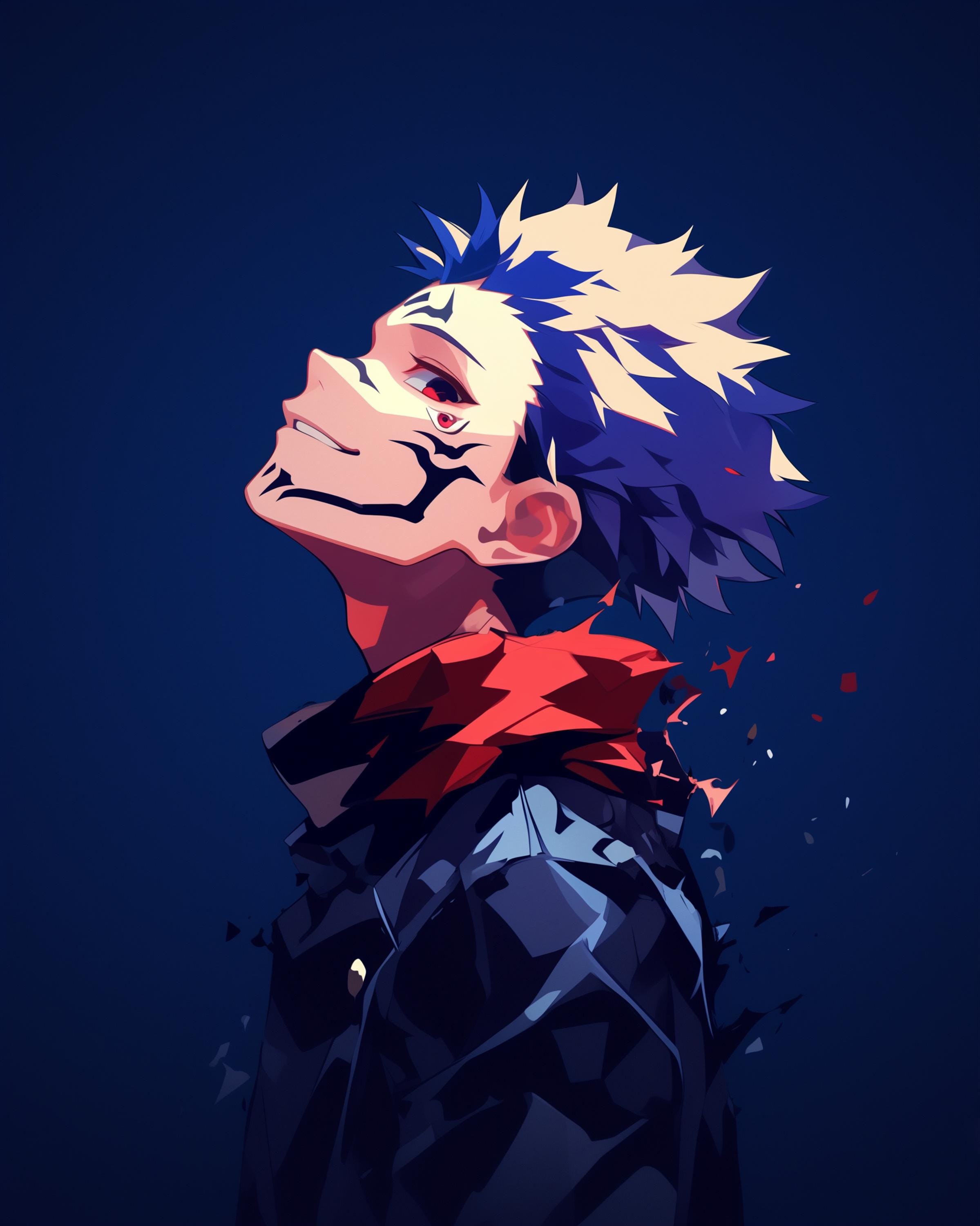 Sukuna, Pack of 4, Sukuna Art, Ryomen Sukuna, Ryomen Sukuna Art, King ...