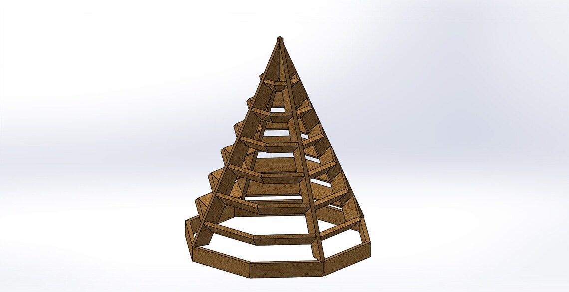 Strawberry Planter Pyramid Octagon Plans DIY Garden Planter Plan 6 Ft ...