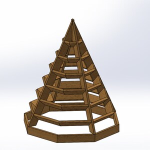 Strawberry Planter Pyramid Octagon Plans DIY Garden Planter Plan 6 Ft ...