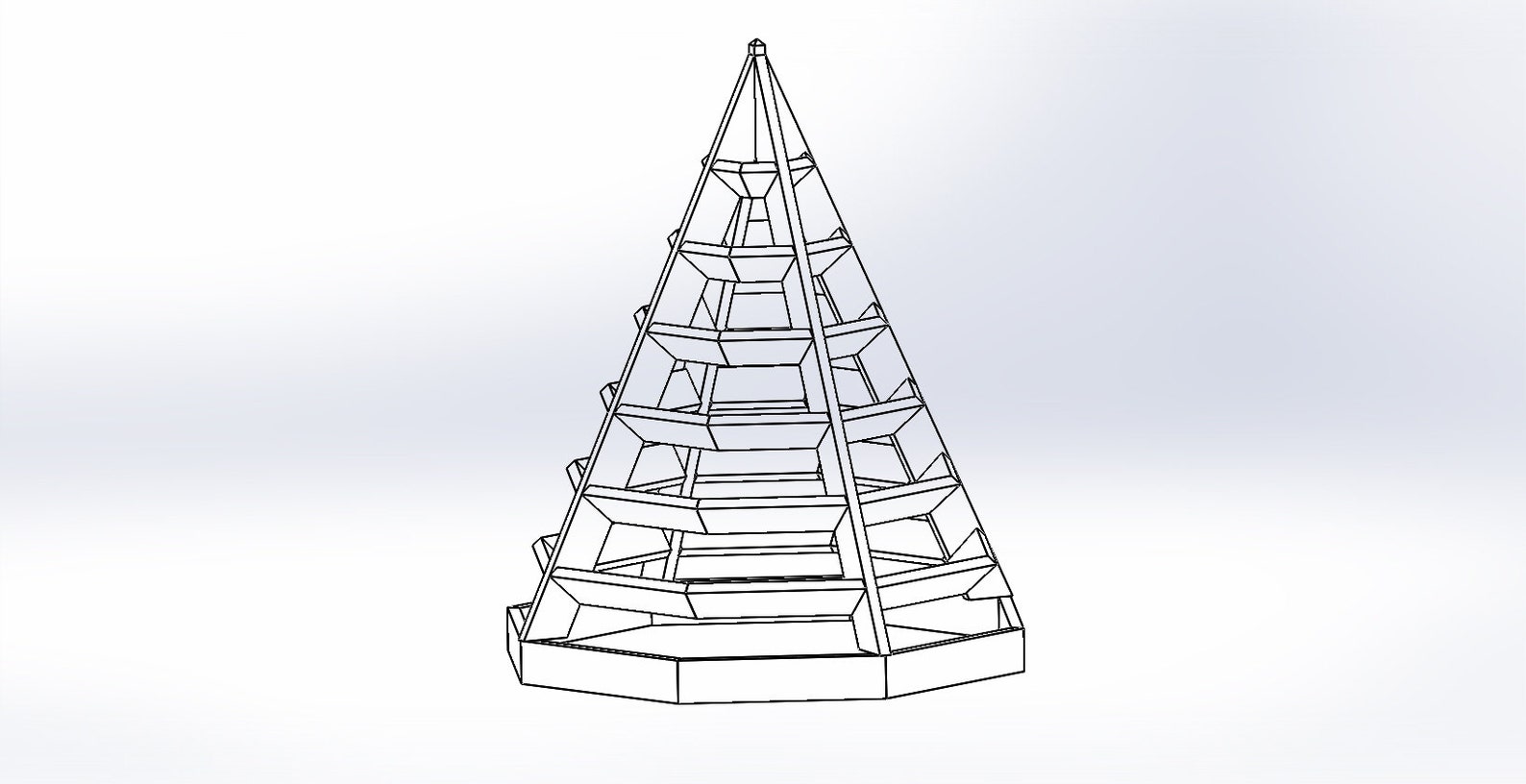 Strawberry Planter Pyramid Octagon Plans DIY Garden Planter Plan 6 Ft ...