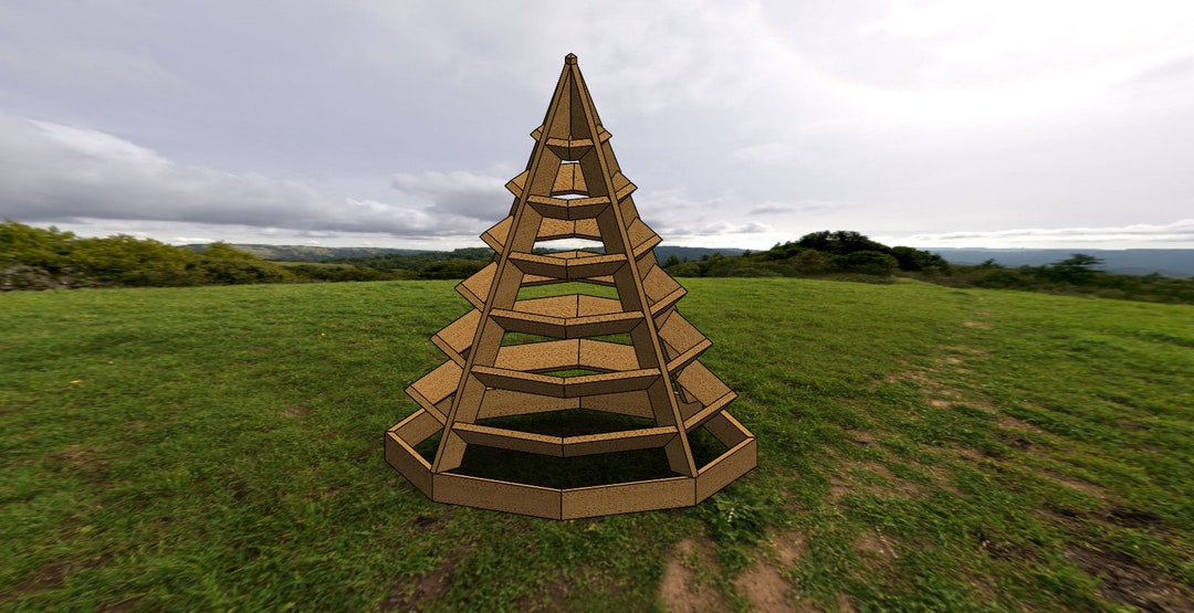 Strawberry Planter Pyramid Octagon Plans DIY Garden Planter Plan 6 Ft ...