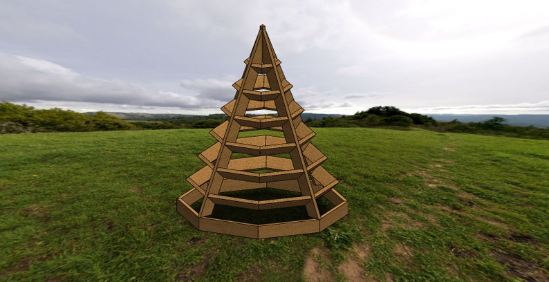 Strawberry Planter Pyramid Octagon Plans DIY Garden Planter Plan 6 Ft ...