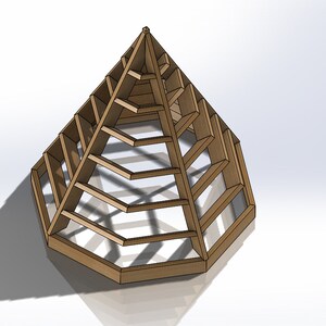 Strawberry Planter Pyramid Octagon Plans DIY Garden Planter Plan 6 Ft ...