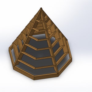 Strawberry Planter Pyramid Octagon Plans DIY Garden Planter Plan 6 Ft ...