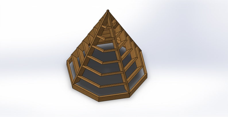 Strawberry Planter Pyramid Octagon Plans DIY Garden Planter Plan 6 Ft ...