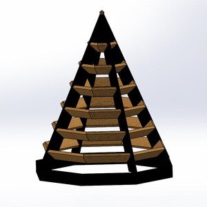 Strawberry Planter Pyramid Octagon Plans DIY Garden Planter Plan 6 Ft ...