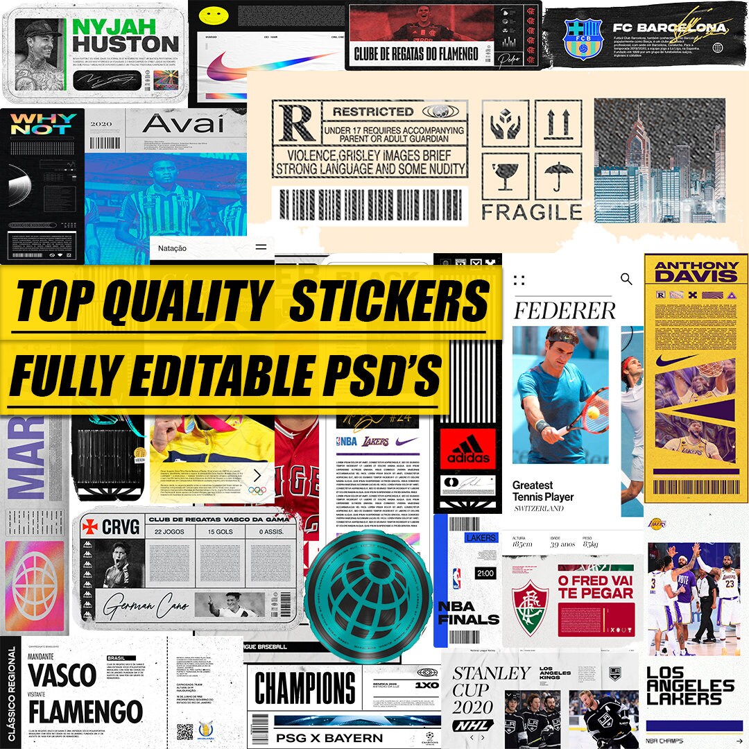 Sports Photoshop Template Bundle PSD - Etsy