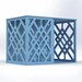 Modern Design Dog Crate With Sliding Door, Blue Dog Crate, Wooden Dog ...