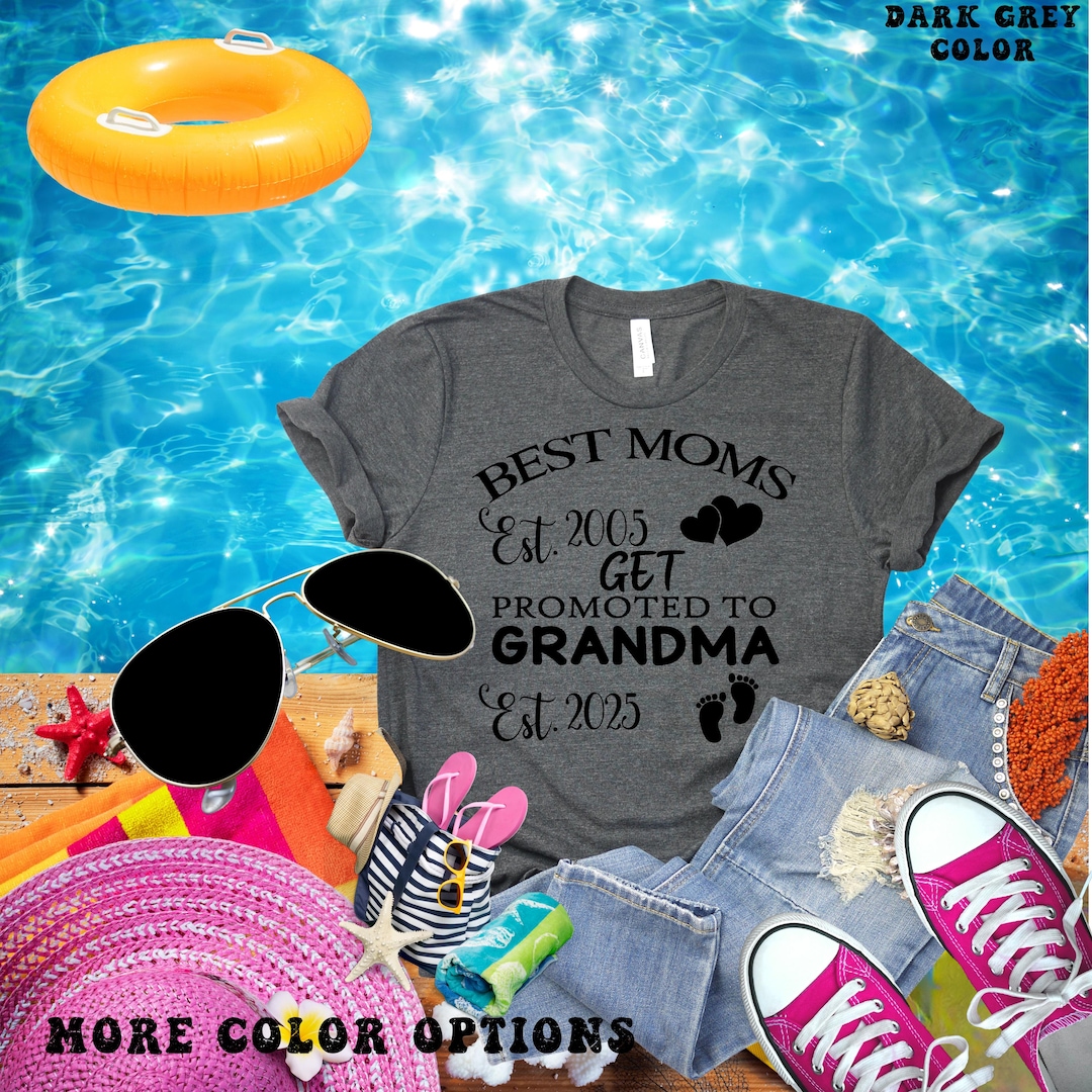 Mom Est Grandma Est Custom Shirt, Granny Shirt, Mom's Grandma Shirt ...