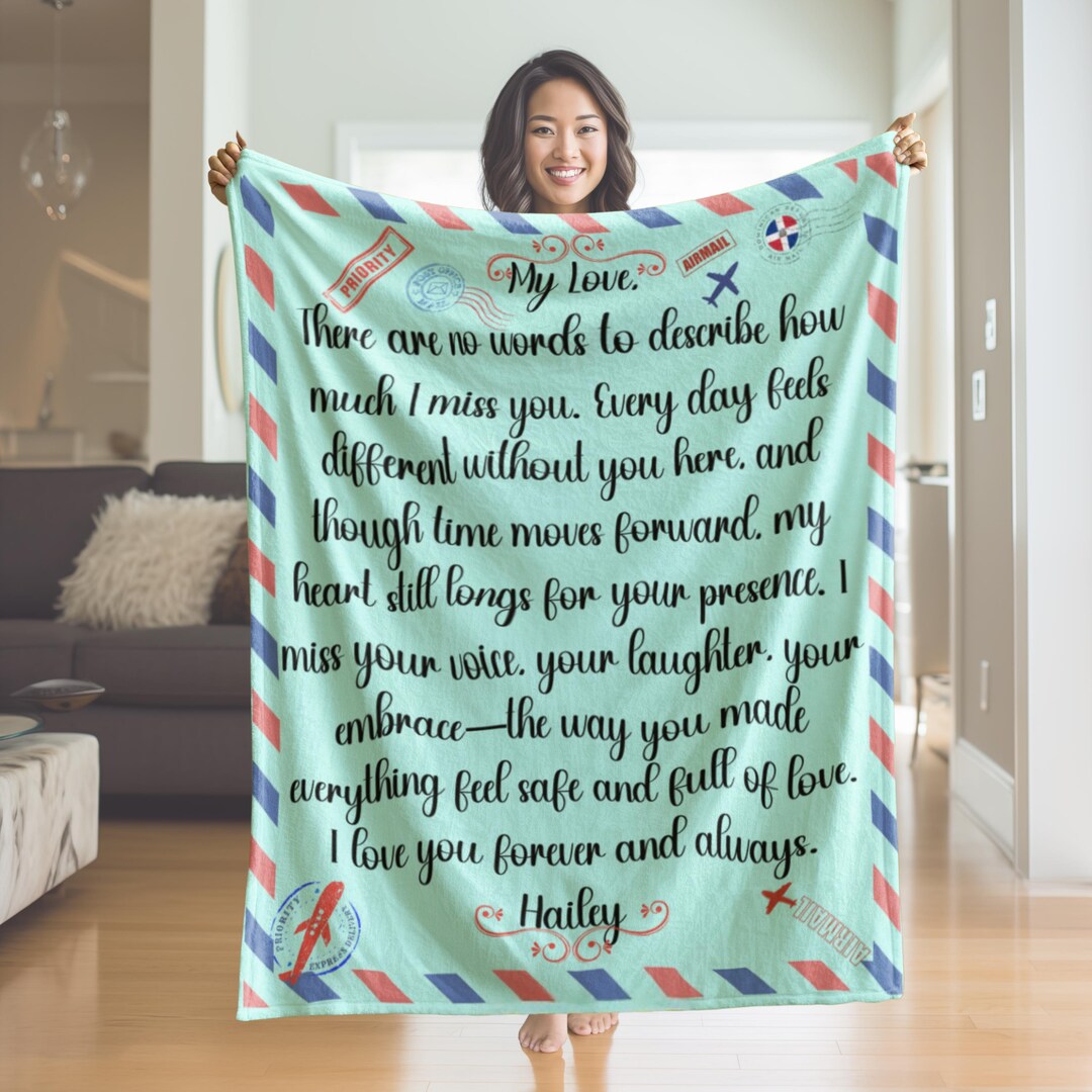 Personalized Uncle Memory Blanket, Thoughtful Gift for Comfort, Grief ...