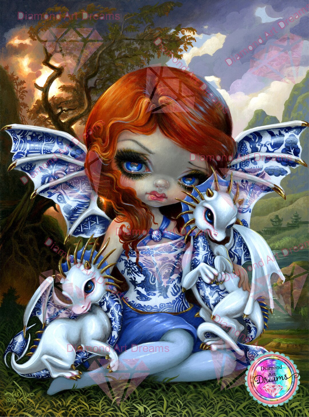 INSTANT Digital DOWNLOAD Jasmine Becket Griffith Blue Willow ...