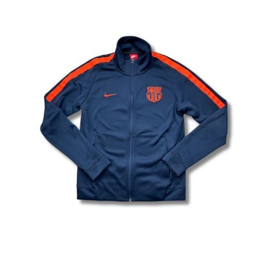 Modern Vintage Nike FC Barcelona Trackjacket Training Jacket Dark Blue ...