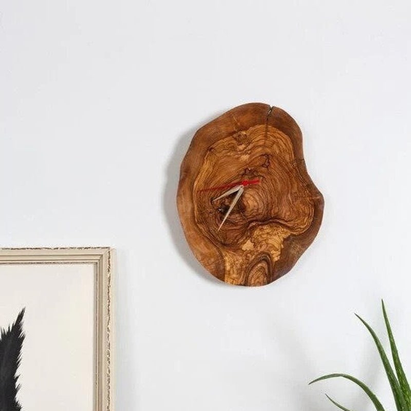 Natural Wood Clock - Etsy