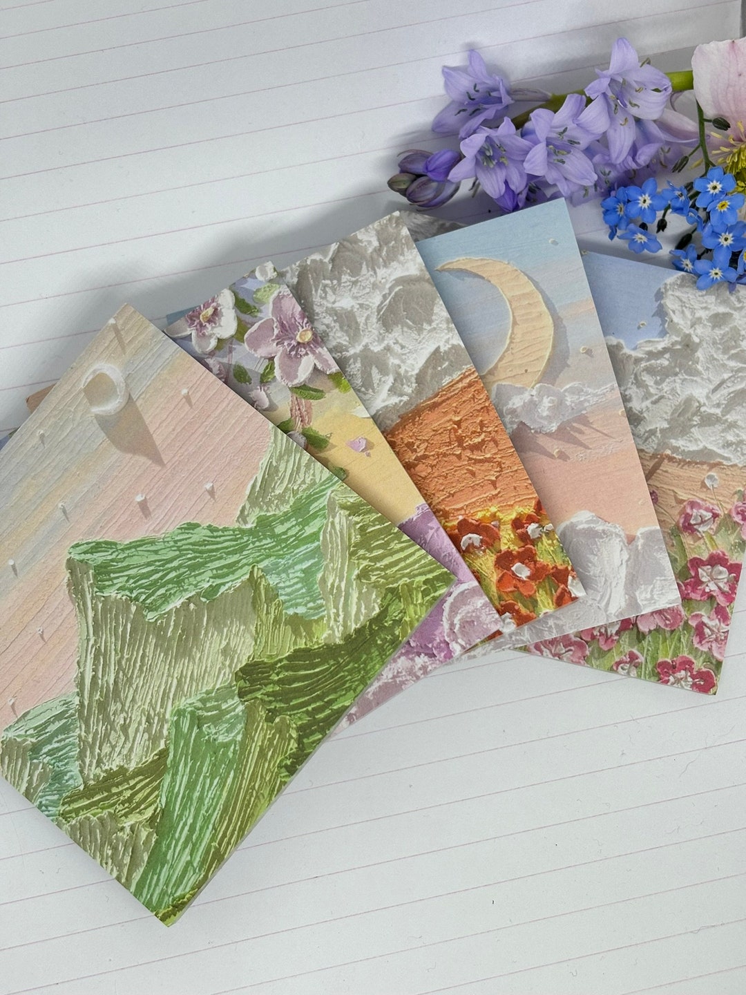 Beautiful Scenic Painting Sticky Notes for Stationary Crafts/back to ...