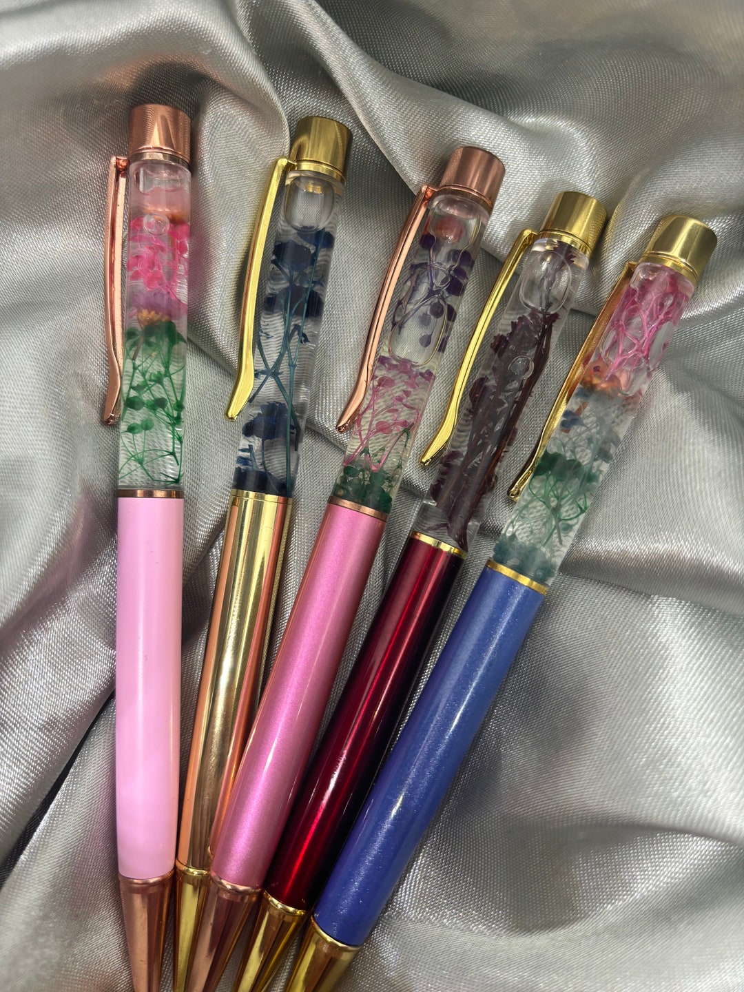 Efflora - Dried Flower Oil Pens, Stunning, Lightweight Writing Pens ...