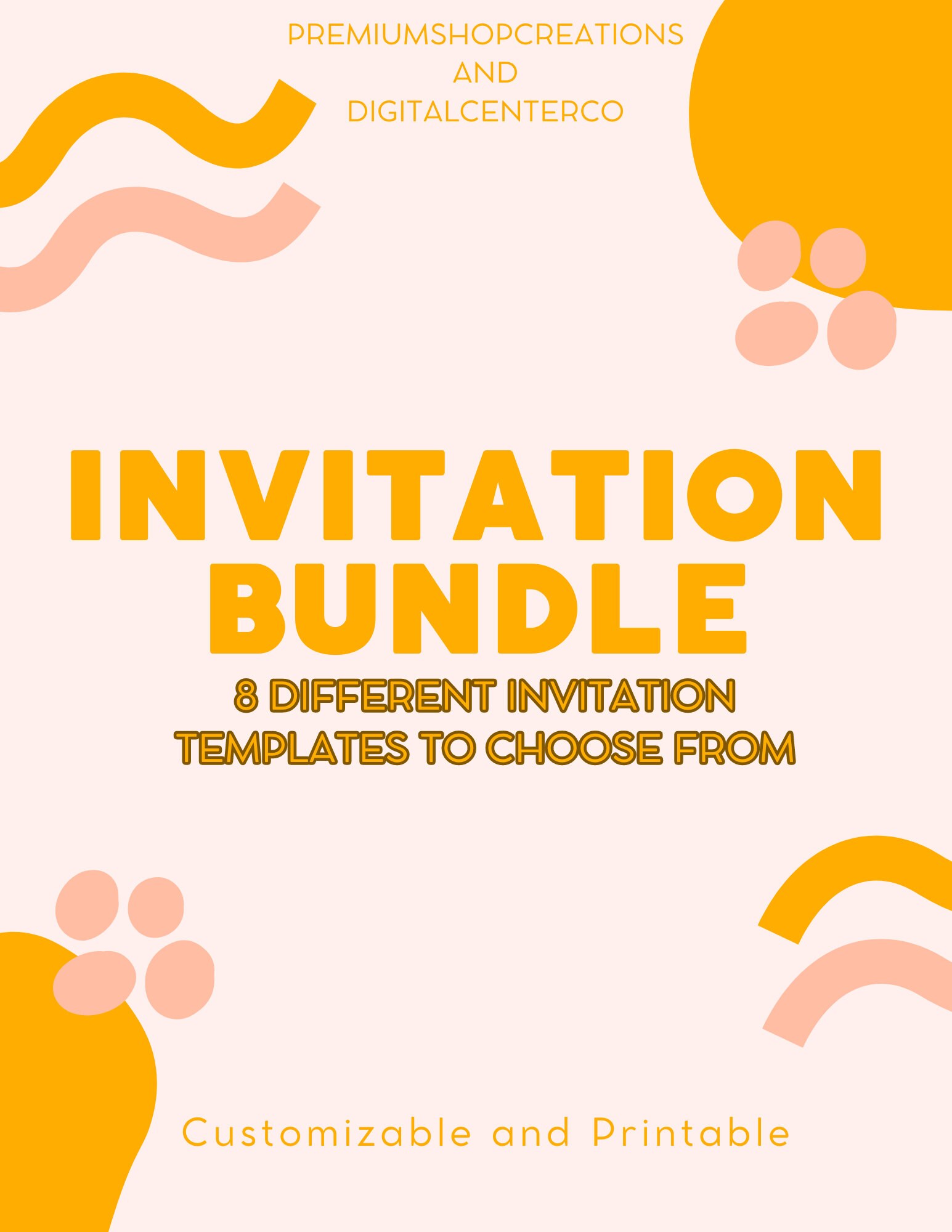 Digital Invitation | Invitation Bundle | Digital Birthday Invite | E ...