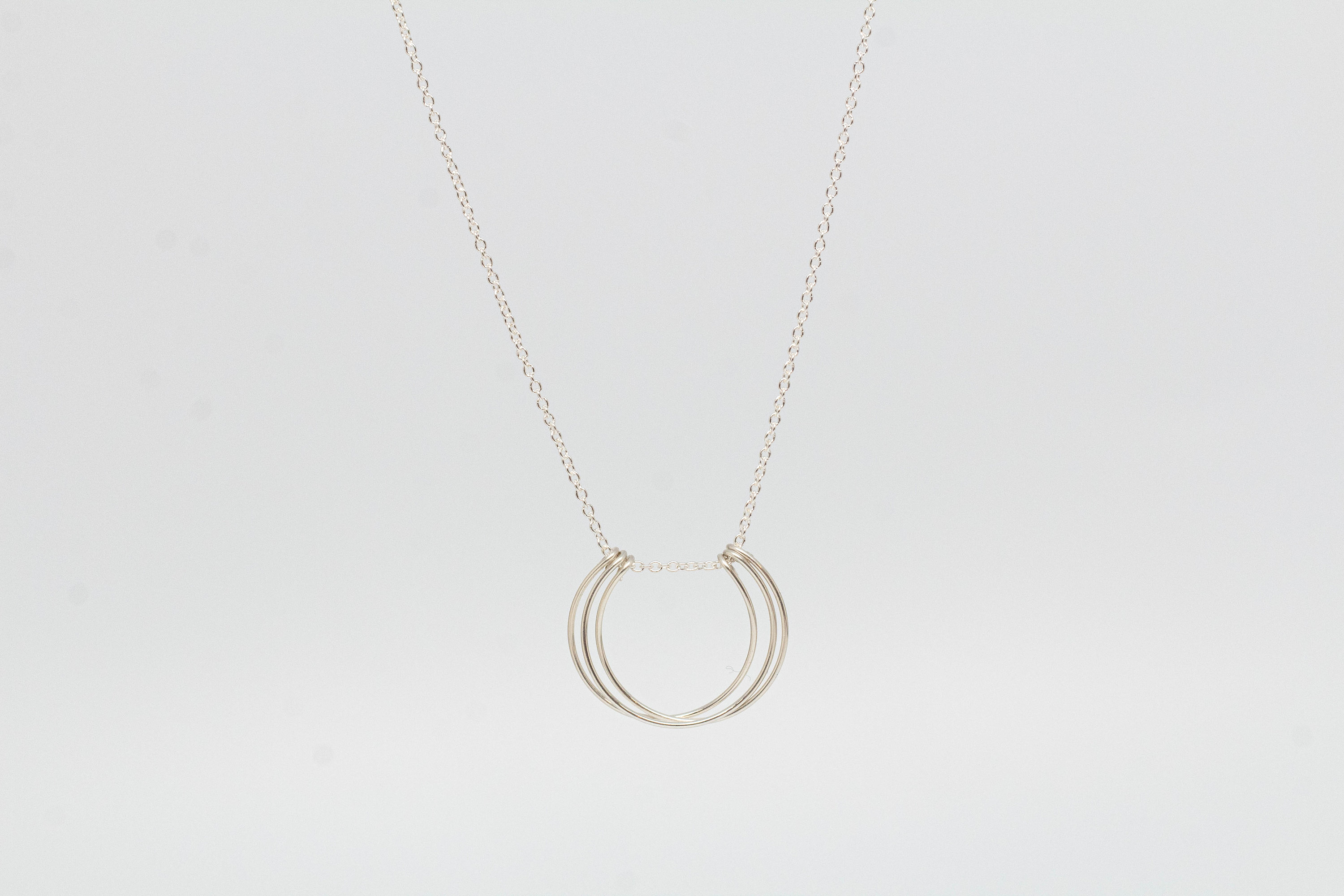 Triple Stacked Crescent Necklaces - Handmade - 14k Gold Fill or ...