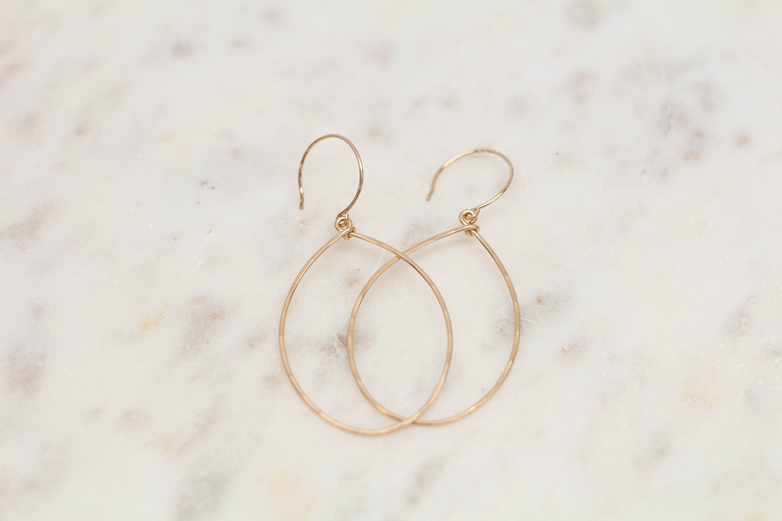 Shape Hoop Earrings Oval Essential Hoops Sterling, Gold Fill or Rose ...