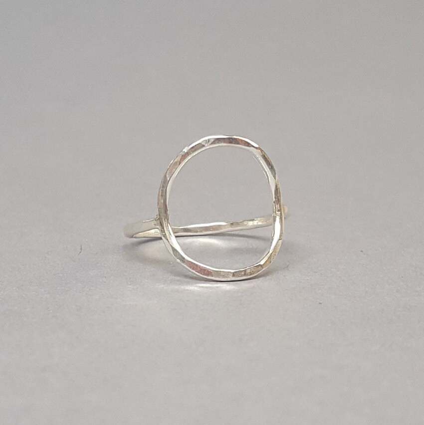 Open Circle Ring Circle Ring 14k Gold Fill Sterling 14k - Etsy