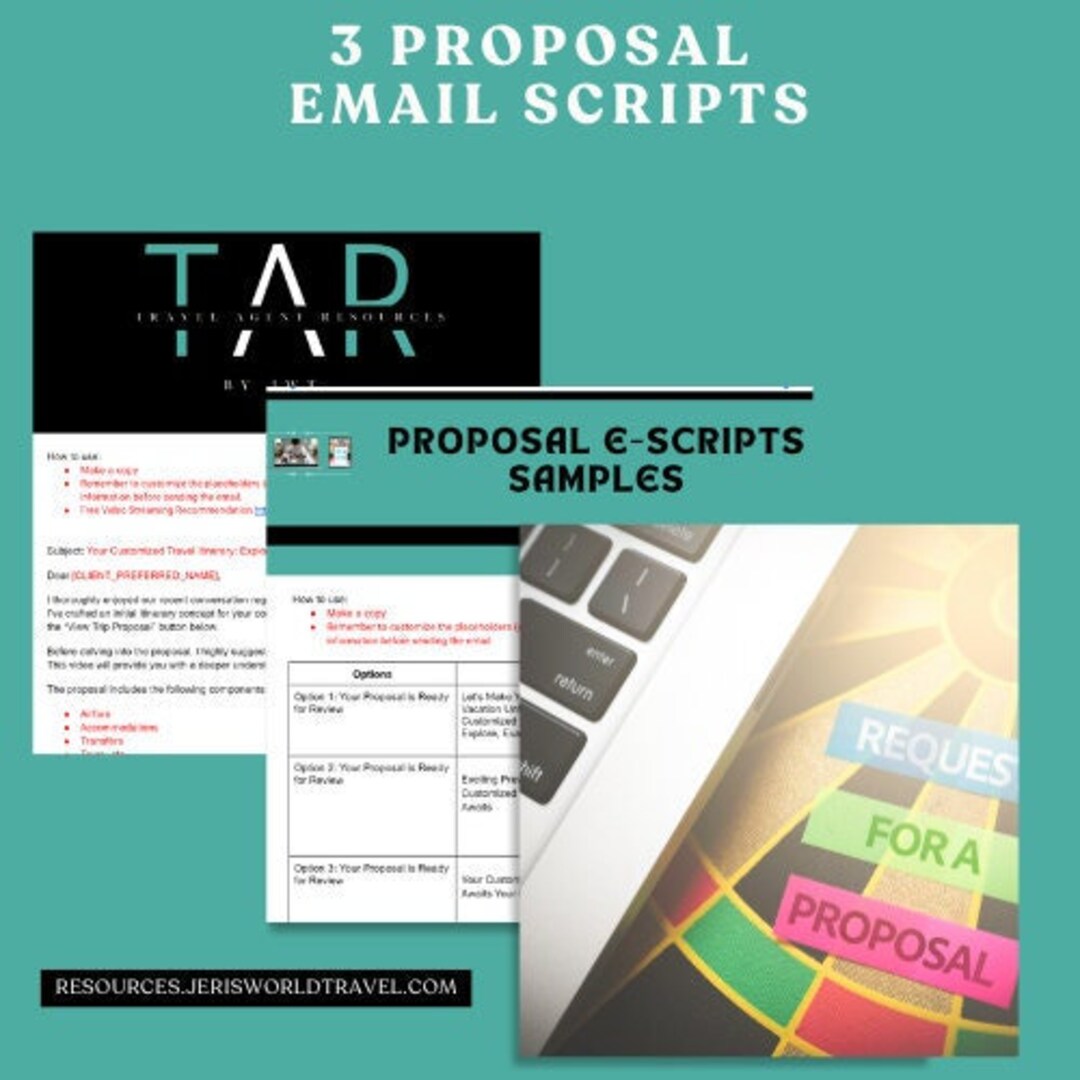 3 Proposal Email Scripts - Etsy