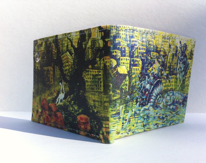 RW2 Environmental Art Leather Chain Wallet Handmade by Robert Walker ...