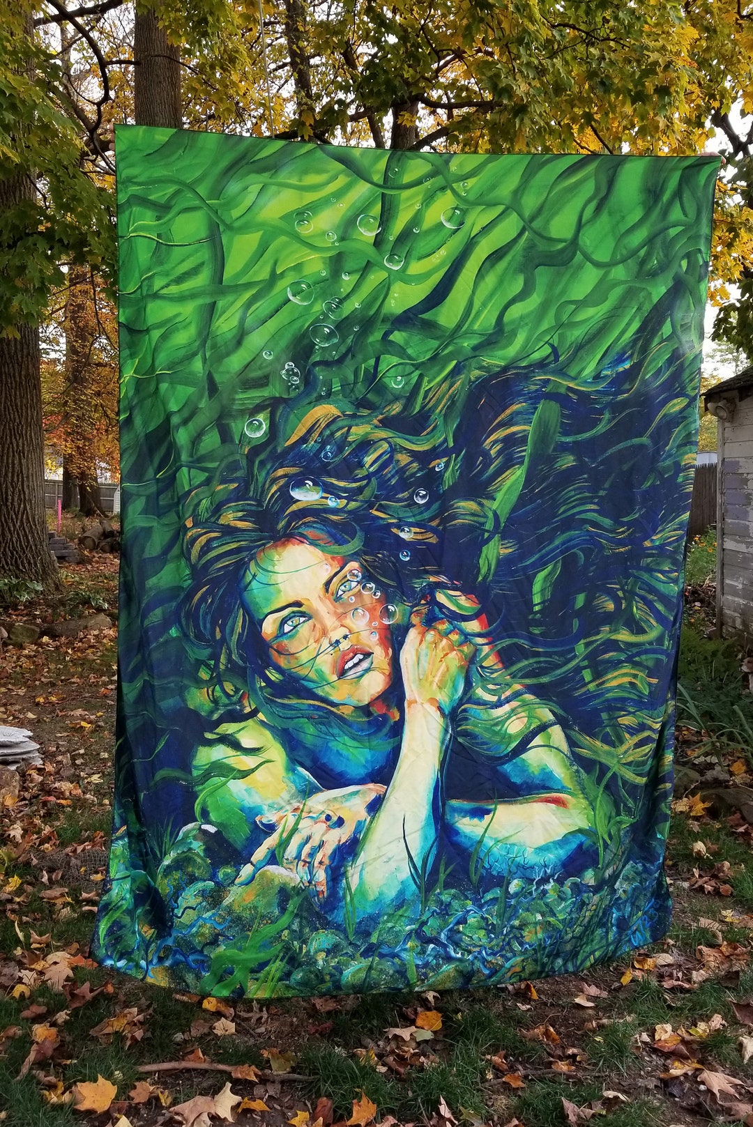 RW2 Huge 60 X 80 Azorie Mermaid Tapestry Art by - Etsy
