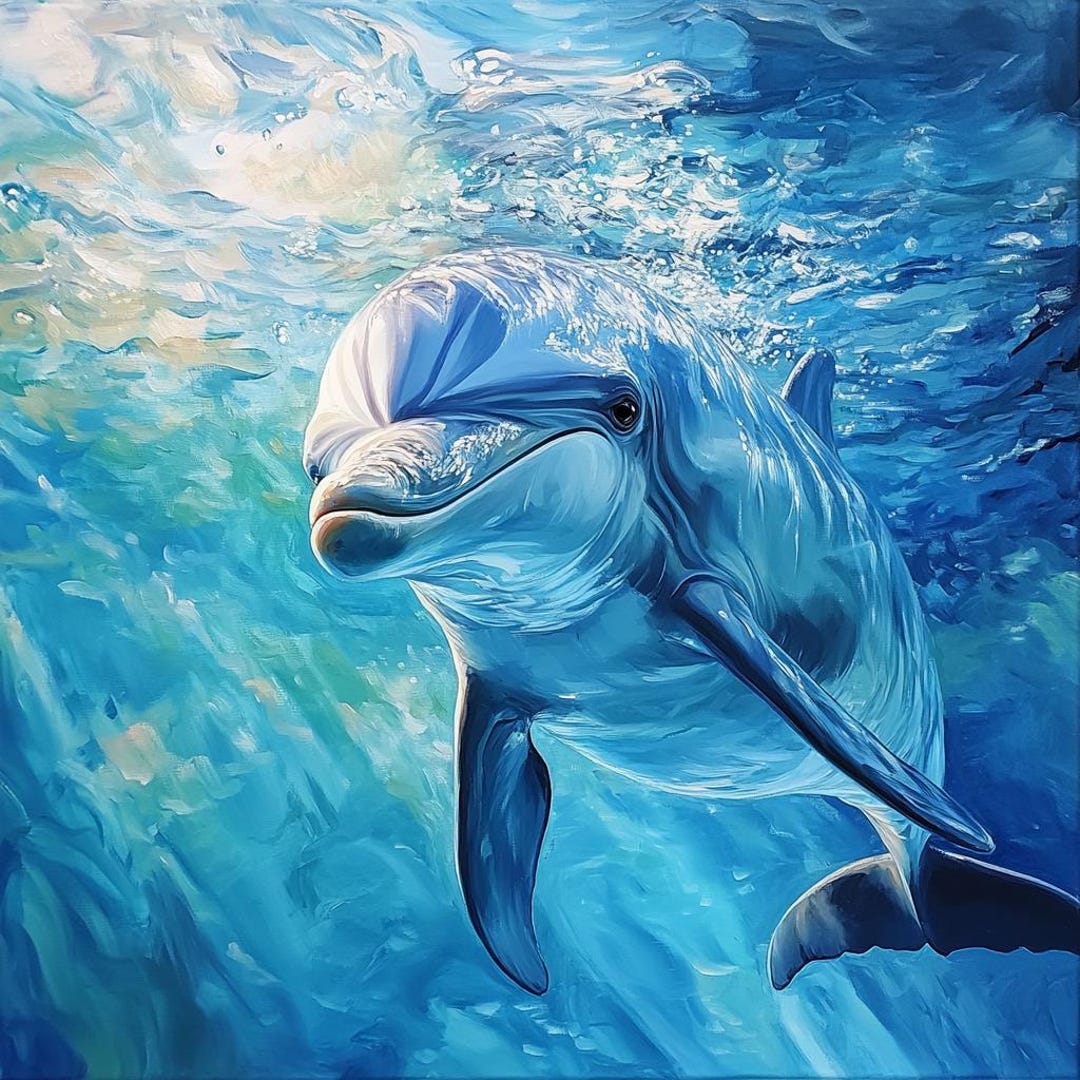 Dolphin (ocean's Joy) - Etsy