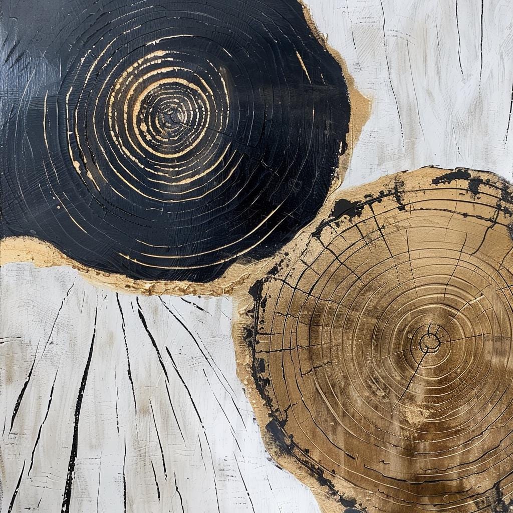 Abstract Art (nature's Noir) - Etsy