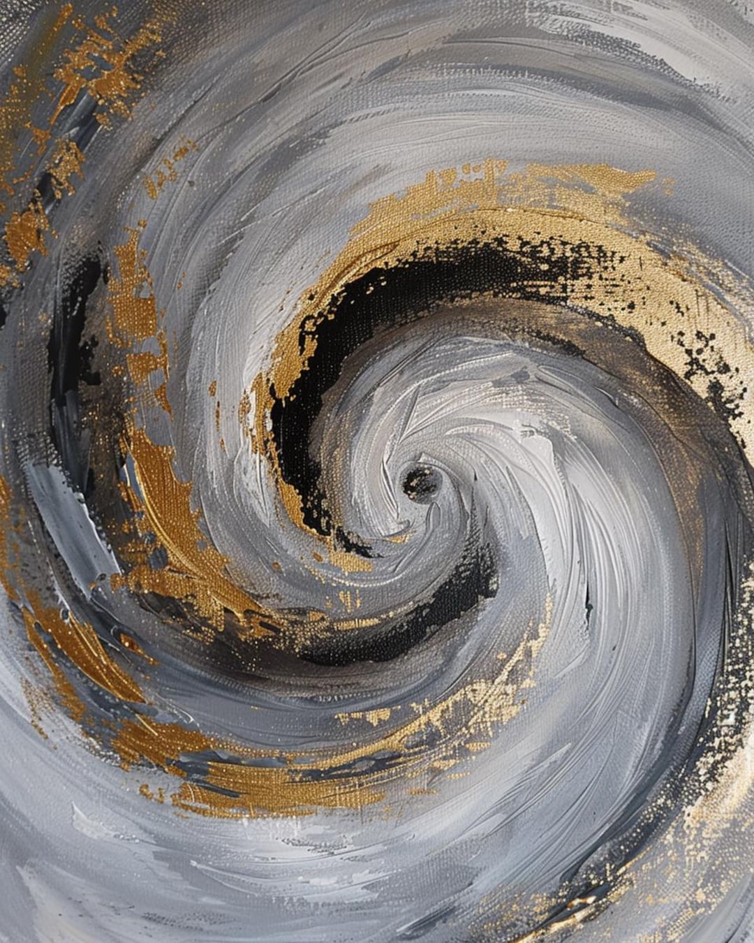 Abstract Art (the Golden Abyss) - Etsy