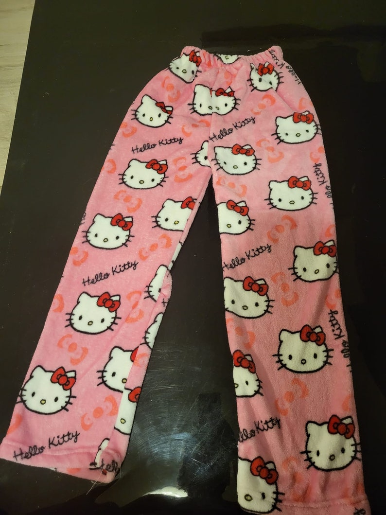 Hello Kitty Pyjamas, Couple Pyjama Pants Bottoms Sanrio Kawaii Plush ...