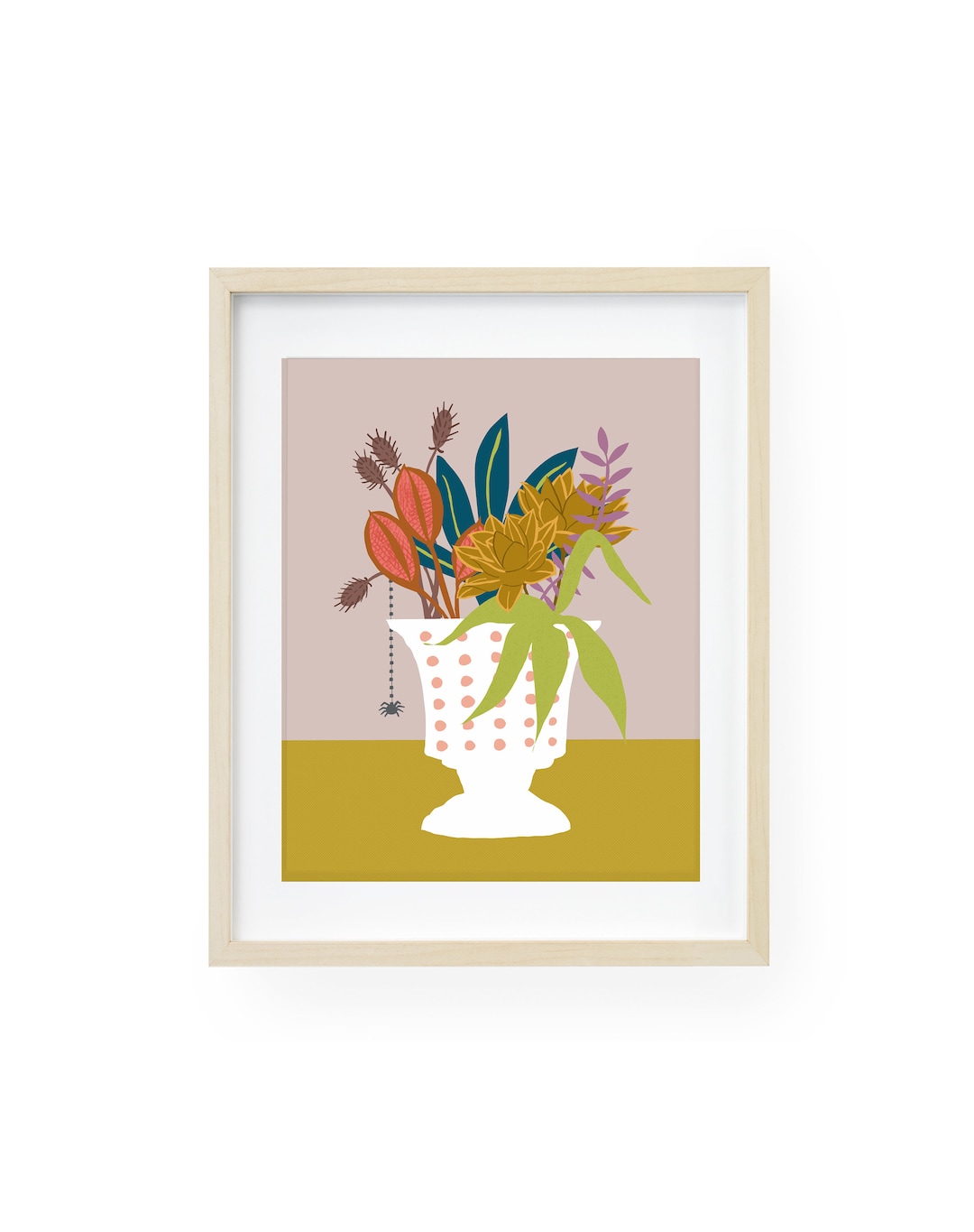 Modern Botanical Print Scandinavian Decor Scandinavian Art - Etsy