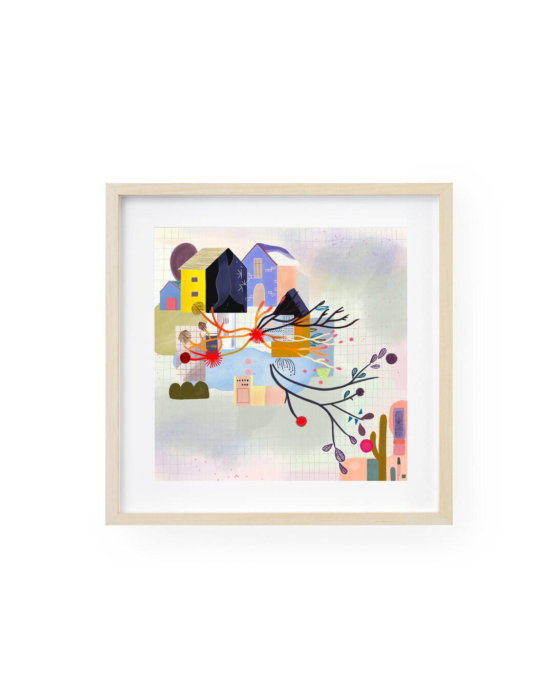 Abstract Landscape, Nature Art, Garden Art, Abstract Painting, Modern ...